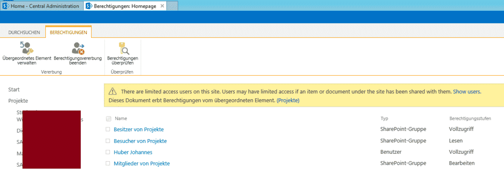 Sharepoint Berechtigungen - Die Stufen - www.itnator.net