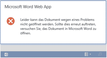 Office Web Apps Fehler beim Öffnen von Dokumenten - www.itnator.net