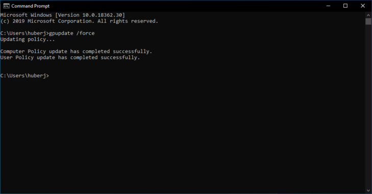 gpupdate /force Parameter nutzen - www.itnator.net