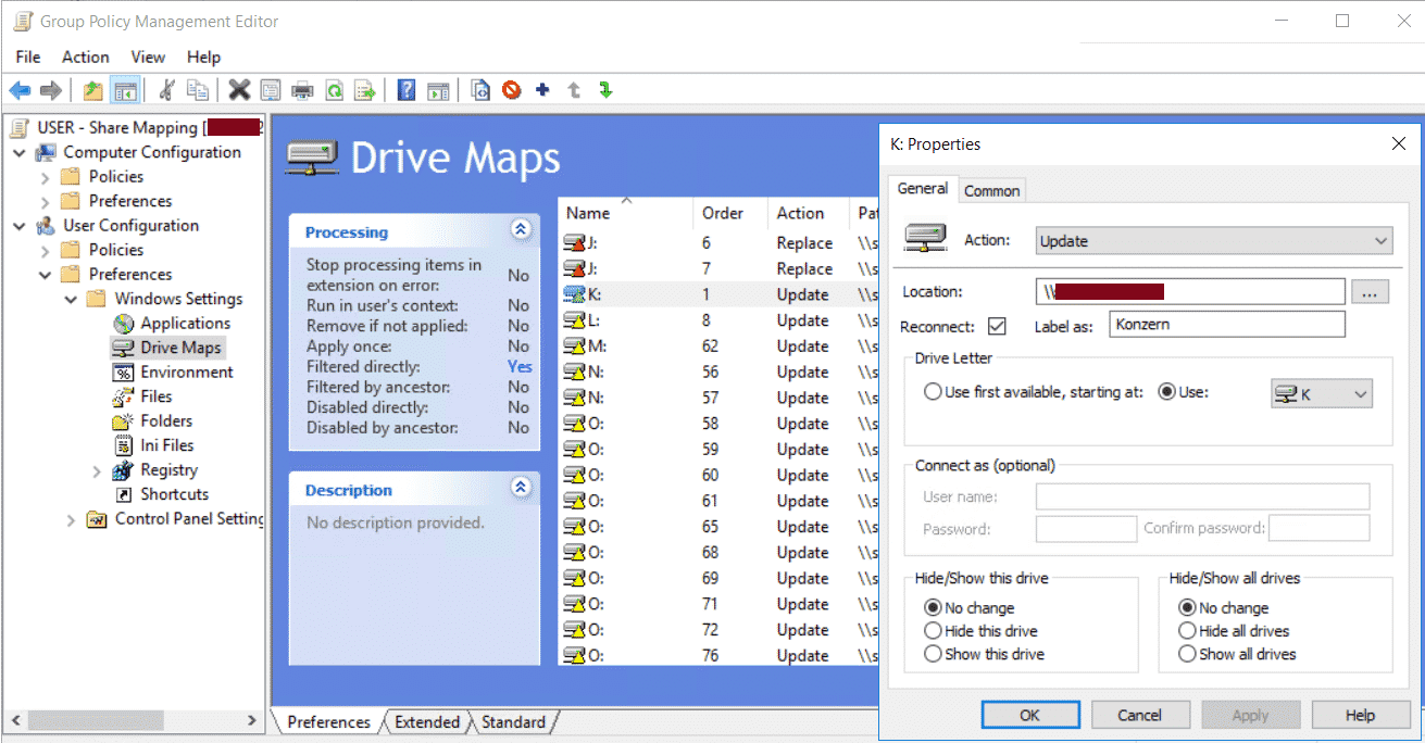 Netzlaufwerk per Gruppenrichtlinie / GPO - www.itnator.net