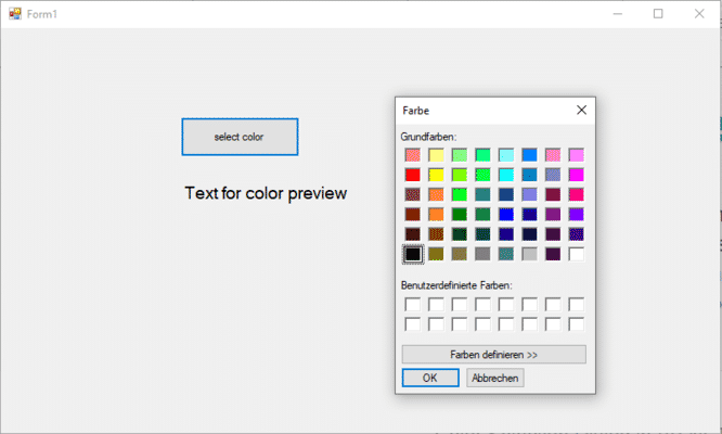 ColorDialog anzeigen und nutzen mit VB.NET - www.itnator.net