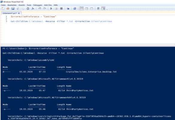 Fehlerbehandlung mit ErrorAction in PowerShell - www.itnator.net