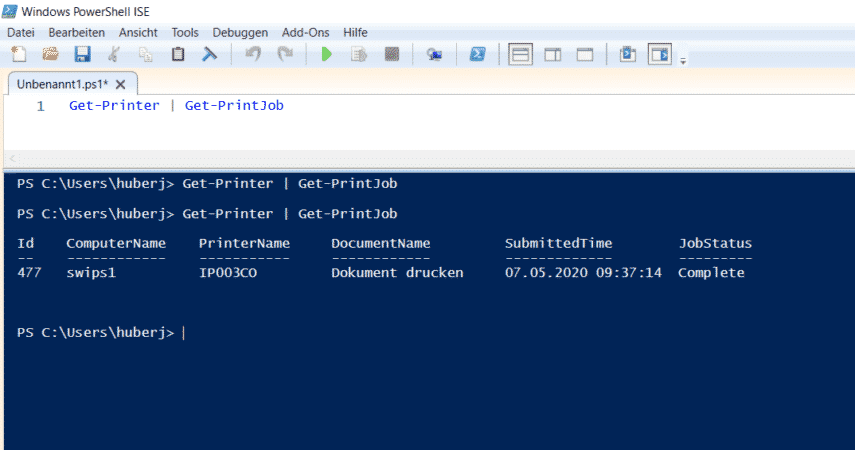Drucker auslesen mit Get-Printer in PowerShell - www.itnator.net