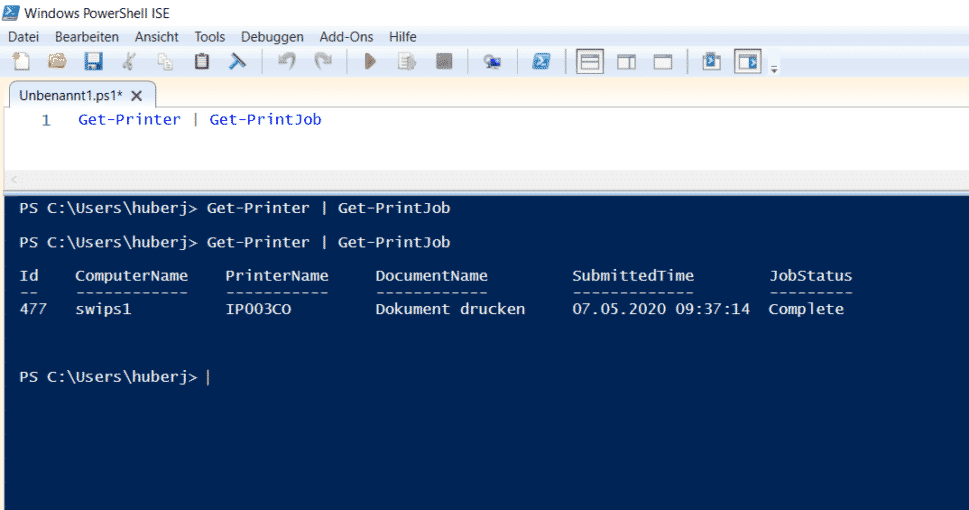 Drucker auslesen mit Get-Printer in PowerShell - www.itnator.net
