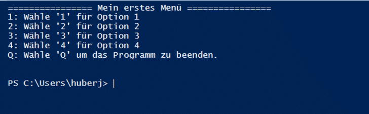 Auswahl-Menü in PowerShell Script erstellen - www.itnator.net