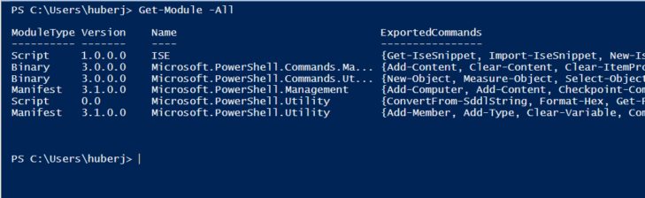 PowerShell Module anzeigen mit Get-Module - www.itnator.net