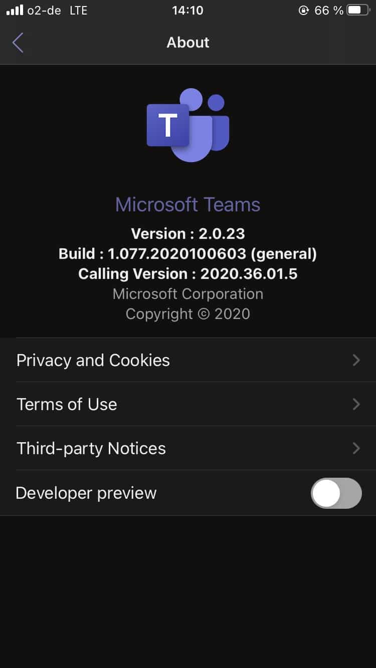 Microsoft Teams Version anzeigen - www.itnator.net