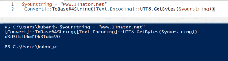 PowerShell: Text zu Base64 codieren und decodieren - www.itnator.net
