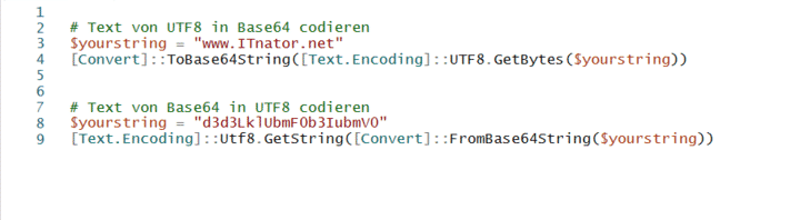 PowerShell: Text zu Base64 codieren und decodieren - www.itnator.net