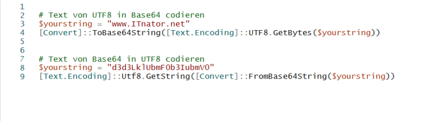 PowerShell: Text zu Base64 codieren und decodieren - www.itnator.net