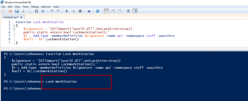 Computer sperren mit PowerShell - www.itnator.net