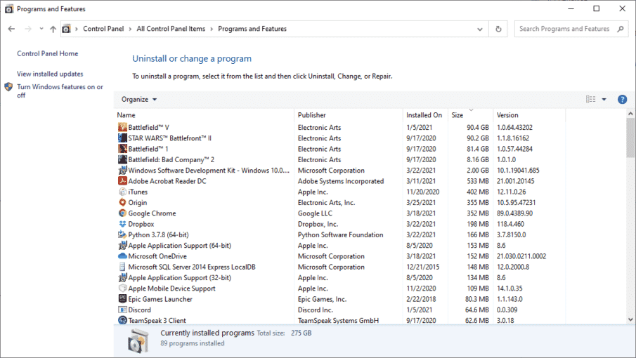 Registry: Installierte Software (Local Machine / Current User) - www.itnator.net
