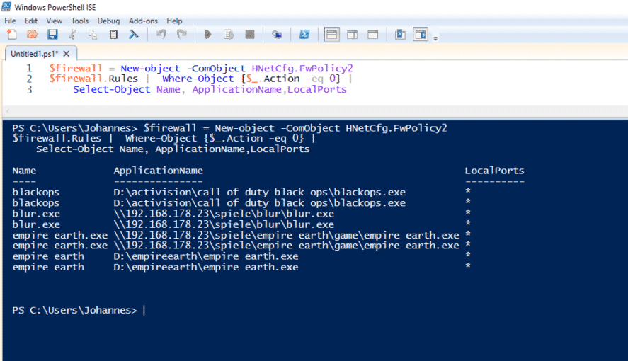 Offene Firewall-Ports ermitteln mit PowerShell - www.itnator.net