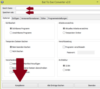 Batch zu EXE konvertieren mit kostenlosen Tools - www.itnator.net