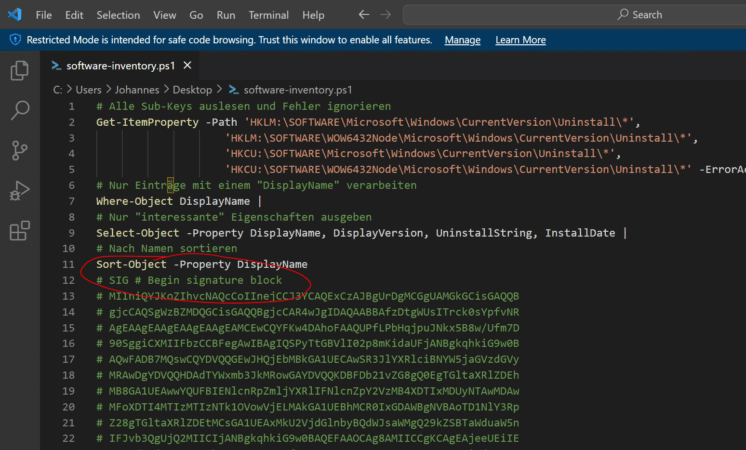 PowerShell Script signieren in 4 Schritten - www.itnator.net