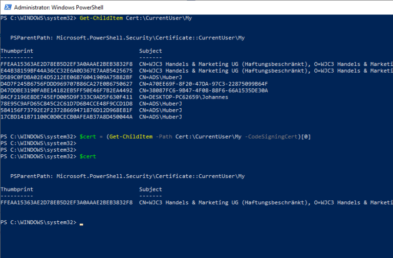 PowerShell Script signieren in 4 Schritten - www.itnator.net